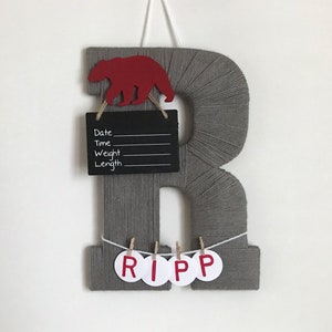 Hospital Door Hanger Boy / Nursery Door Decor / Letter R / - Etsy