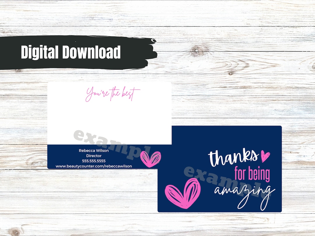 Thanks for Being Amazing Thank You Card - Etsy