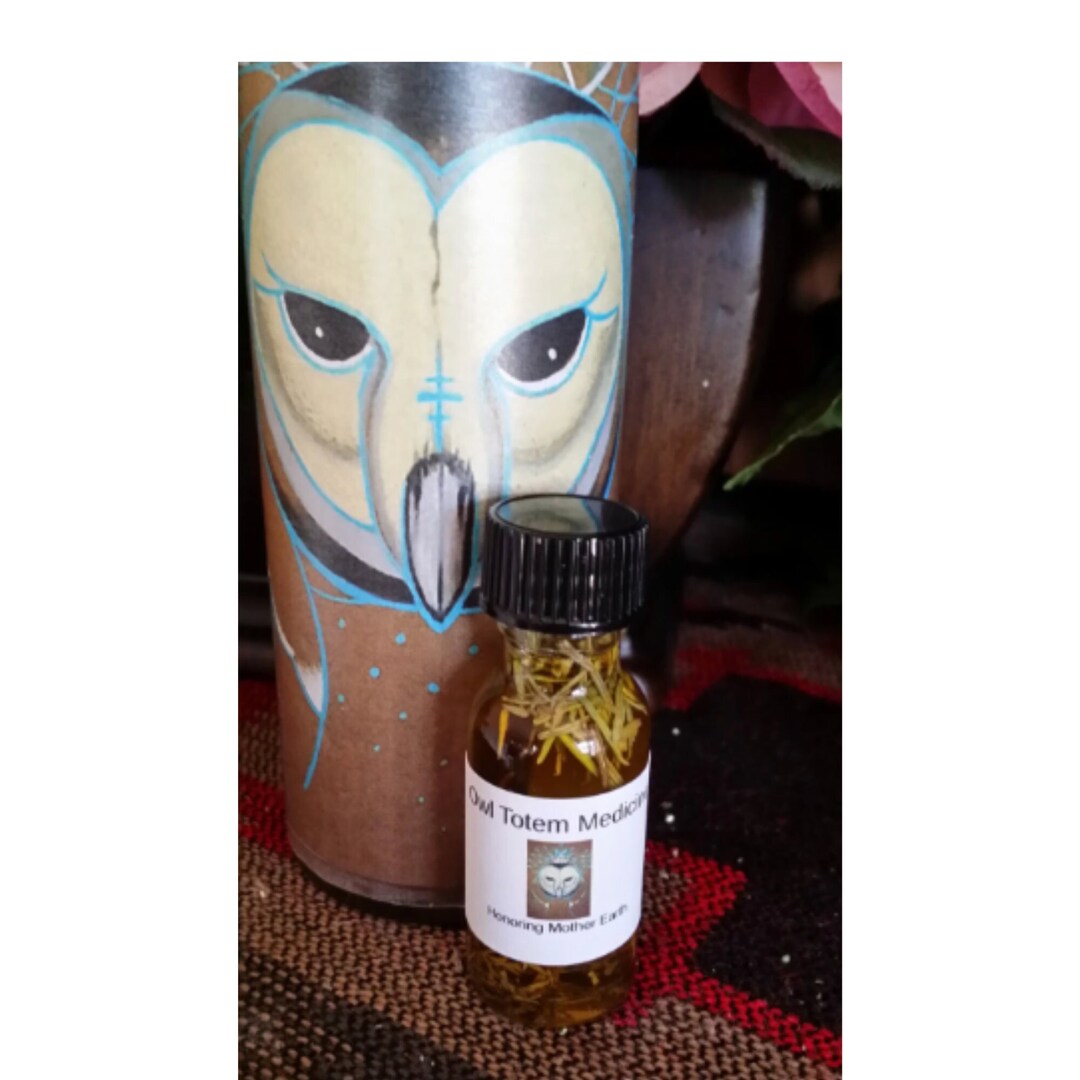 Owl Totem Oil, Spirit Guide, Mysteries, Transition, Knowledge, Wisdom ...