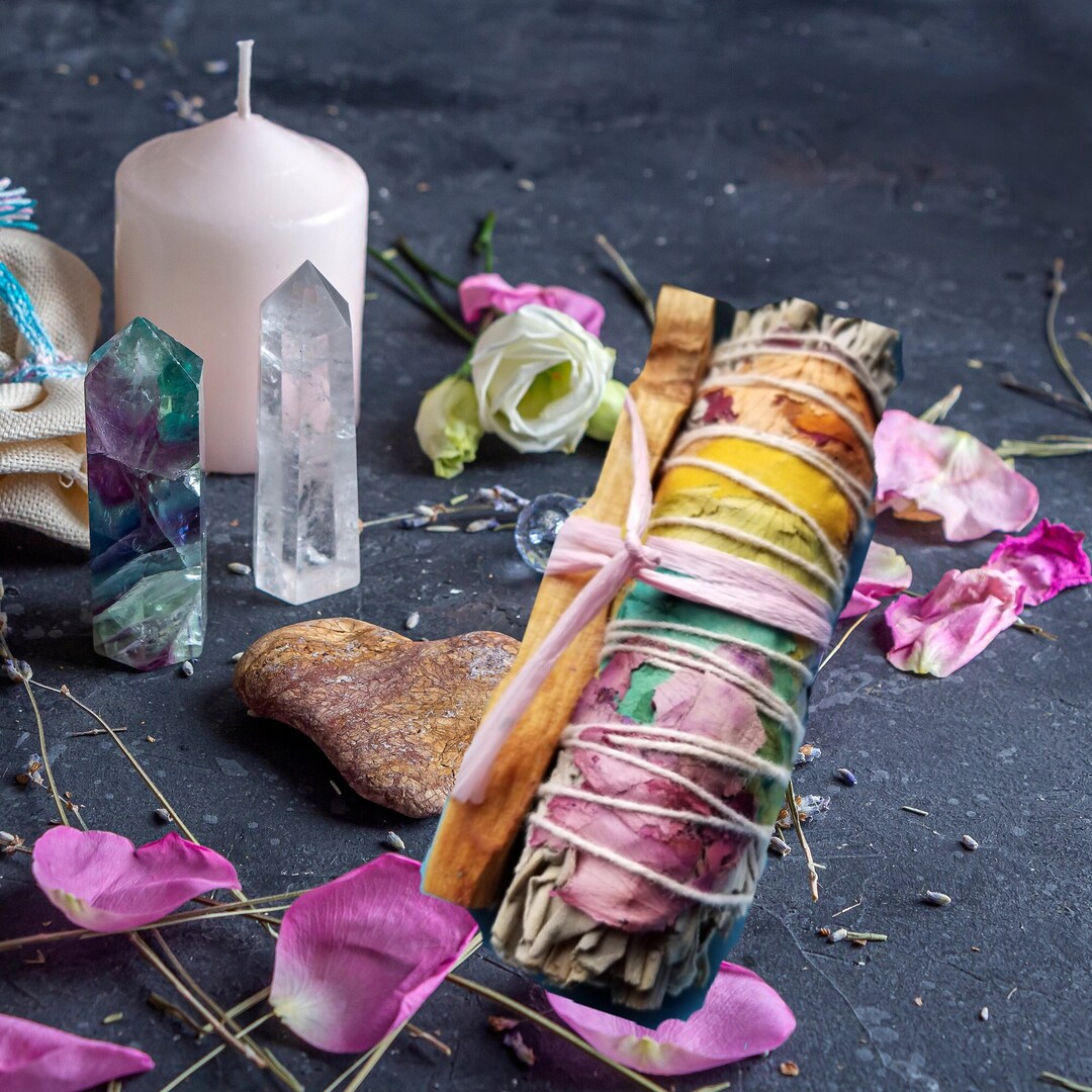 Charka Smudge Stick Sage Rose Smudge Stick Smudge Love - Etsy