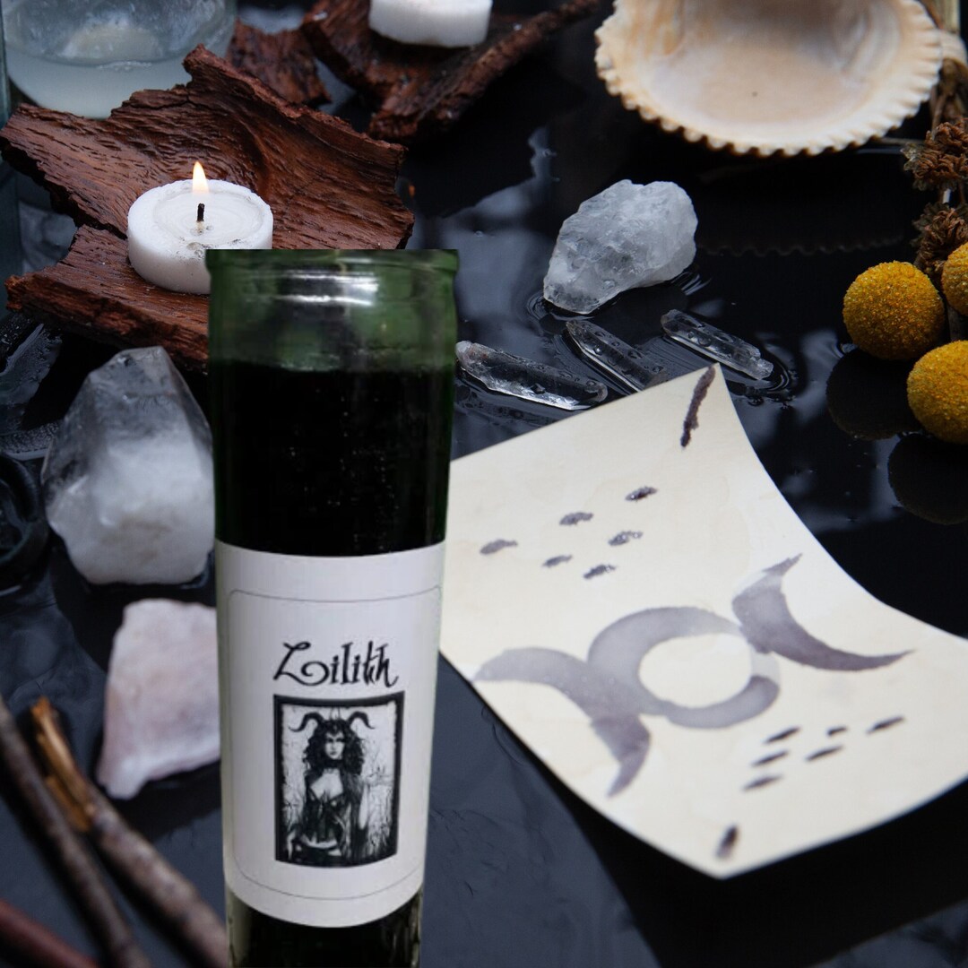 Lilith Candle, Queen of the Night, Dark Moon, Feminine Divine, Hoodoo ...