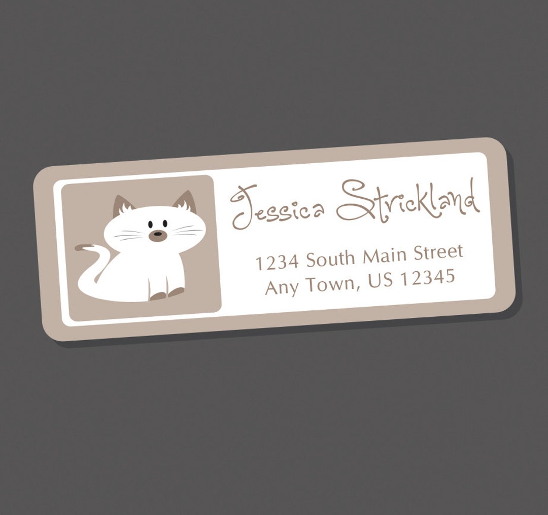 Siamese Cat Address Labels, Return Address Labels, Address Stickers ...