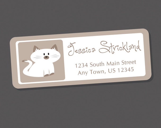 Siamese Cat Address Labels, Return Address Labels, Address Stickers ...