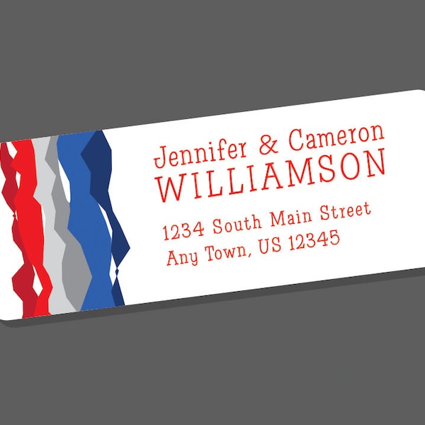 Patriotic Personalized Address Labels - Etsy
