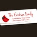 Cardinal Christmas Address Labels - Etsy