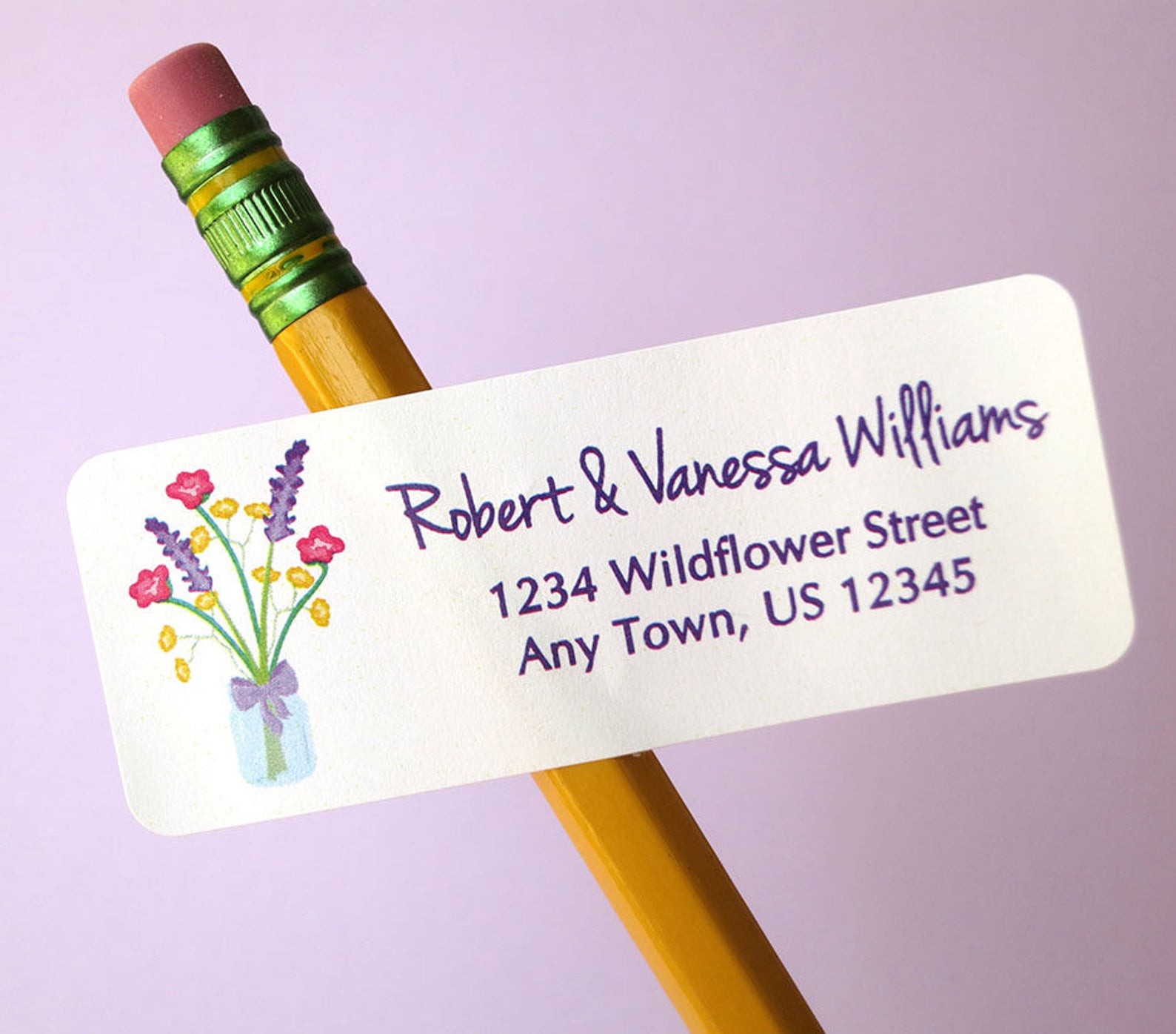 Flower Address Labels Wildflower Labels Return Address | Etsy