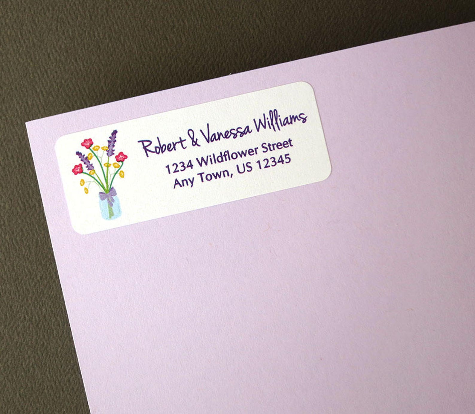 Flower Address Labels Wildflower Labels Return Address | Etsy