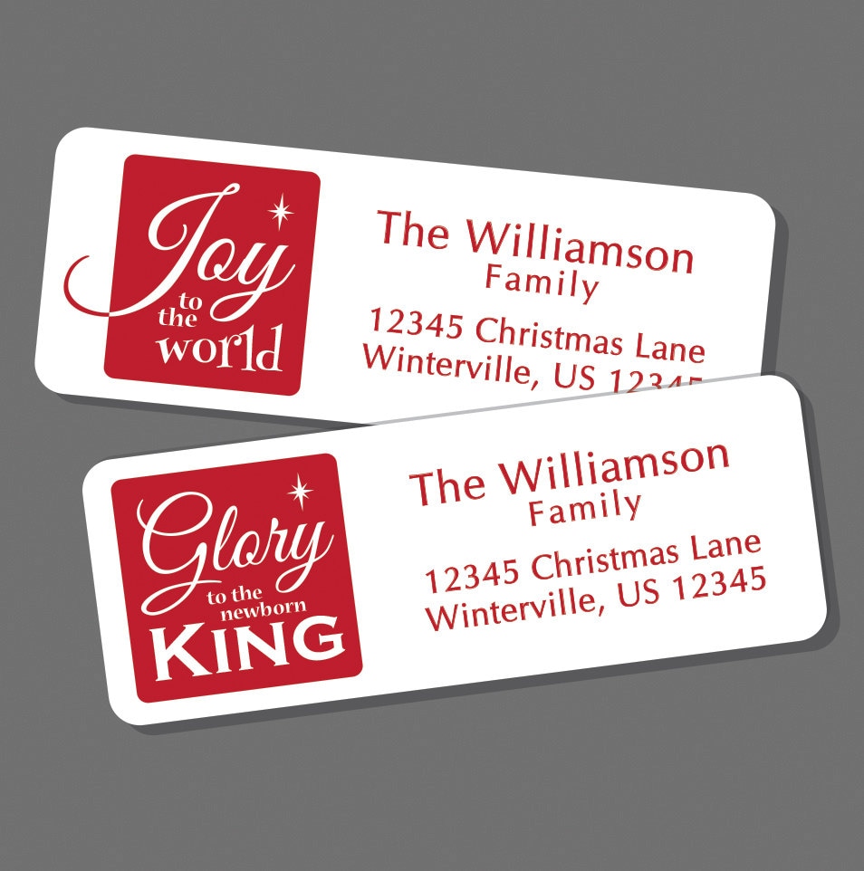Christian Christmas Address Labels - Etsy