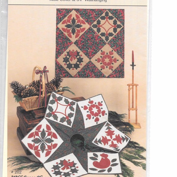 Applique Christmas Tree Skirt Pattern - Etsy