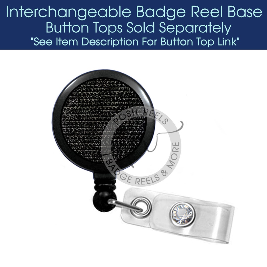 Interchangeable Badge Reel Base - Swappable Badge Reel Base - Choose ...