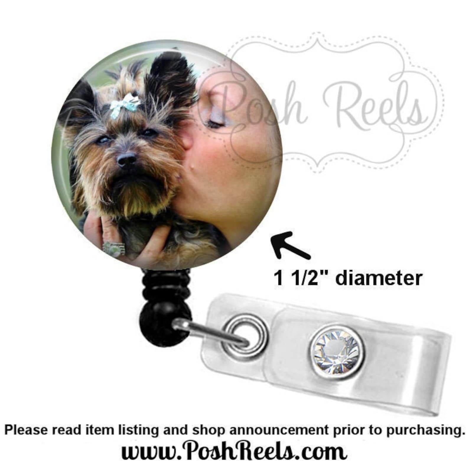 Custom Photo Badge Reel Personailzed Badge Reel With Your | Etsy