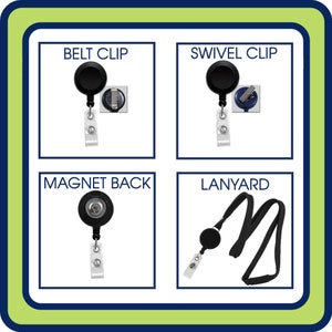 Interchangeable Badge Reel Base - Swappable Badge Reel Base - Choose ...