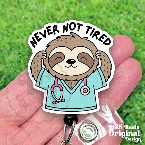Sloth Nurse Id Badge - Etsy