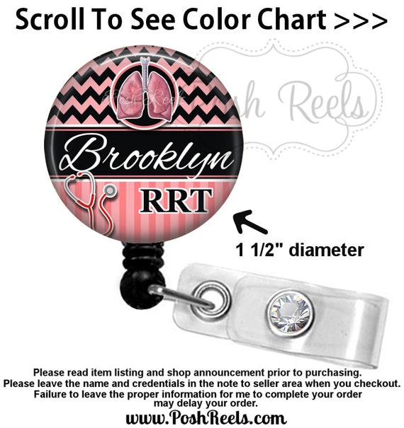 Respiratory Therapist Badge Holder RRT Badge Reel Choice - Etsy