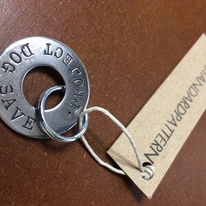 Hand Stamped Dog Tags - Made to Order - 1-1/4" Polished Stainless Steel ...