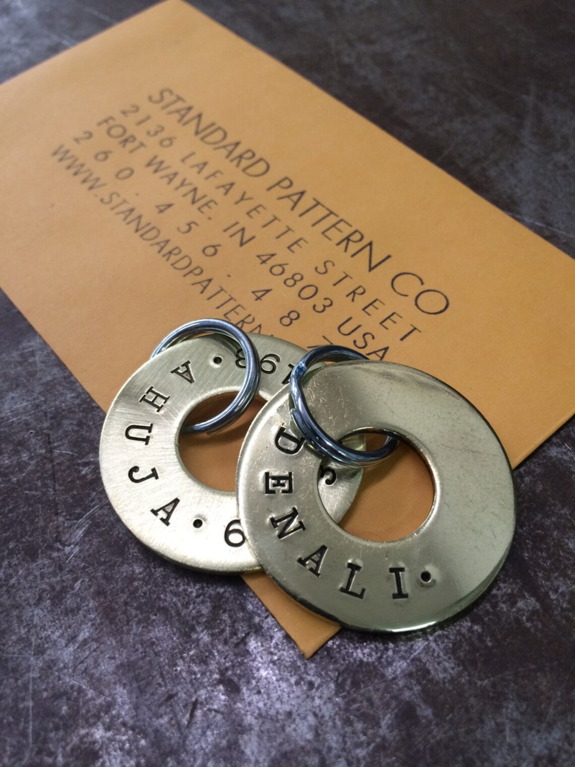 Hand Stamped Dog Tags Made to Order 3 Sizes Available | Etsy