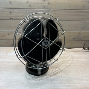 Vintage Metal Fan Black Industrial Metal Table Fan, Rotating Fan - Etsy