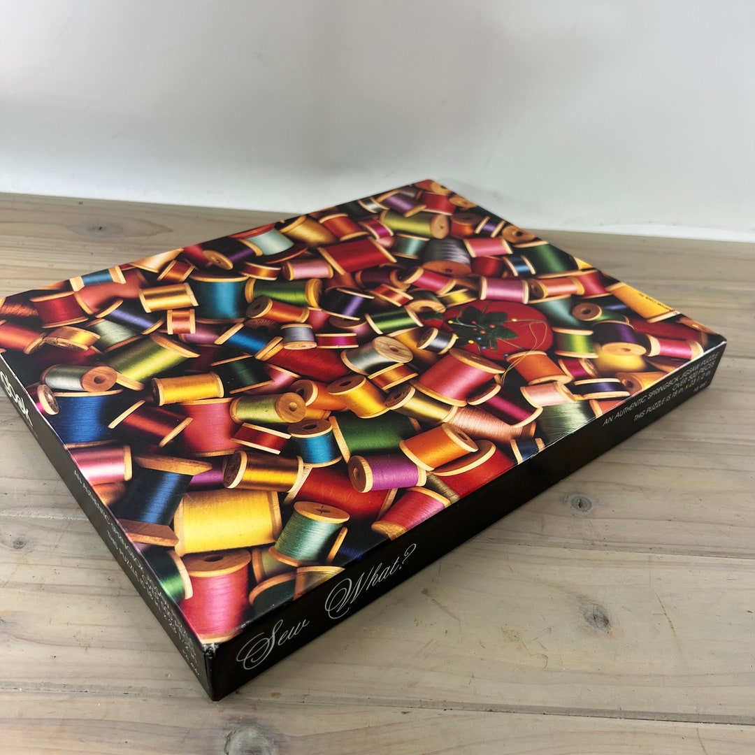 Vintage Sewing Puzzles, Sew Puzzles, Thread, Fabric, Thread - Etsy