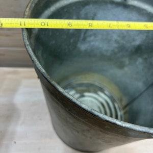 Vintage Galvanized Bucket, Maple Syrup Bucket, Planter, Plants, Flowers ...