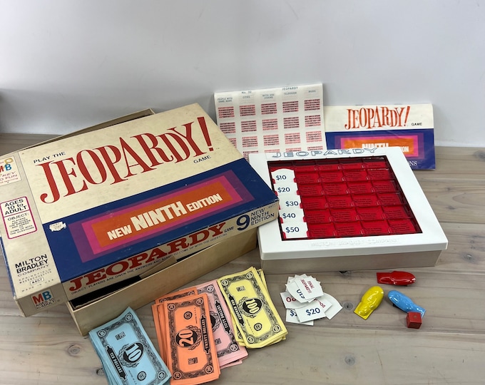 Vintage Jeopardy Board Game, 1980s Game Night - Etsy