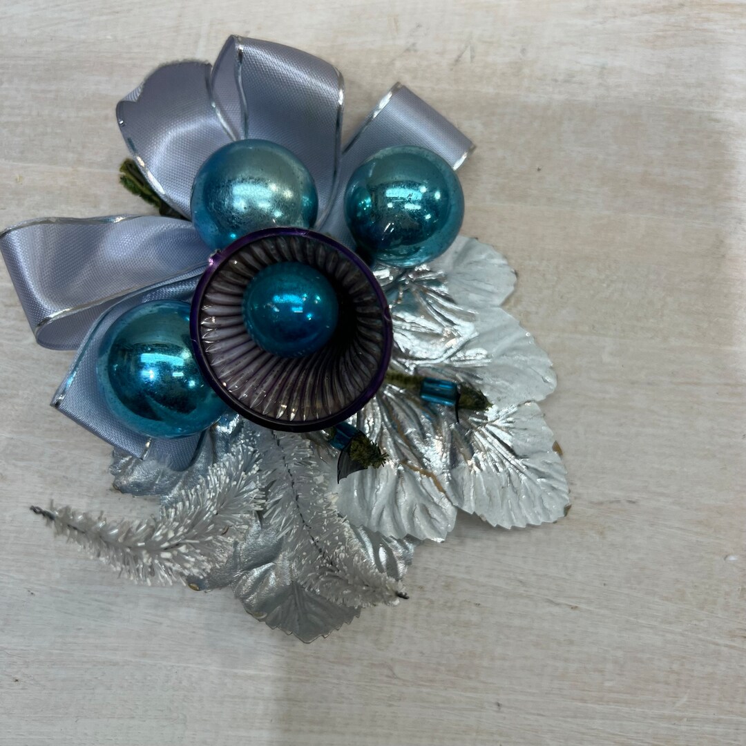 Vintage Mini Shiny Brite Bulbs, Centerpiece Display, Christmas Decor ...