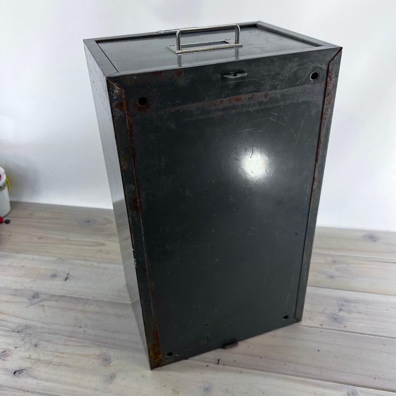 Card Catalog Steel Industrial Gray Metal Case Steel - Etsy