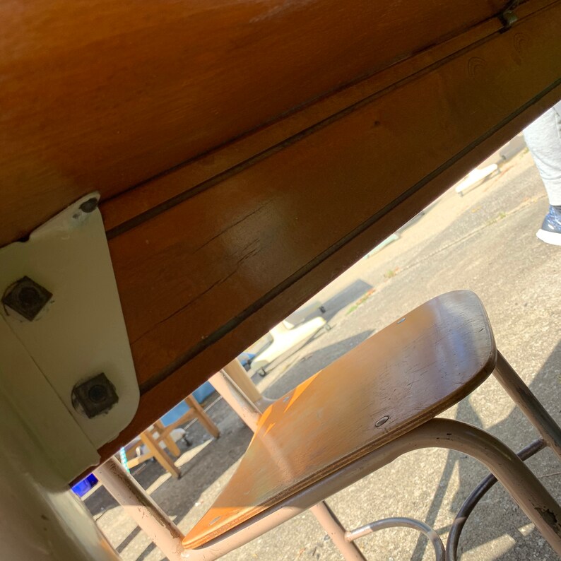 Vintage School Desk Solid Maple Wood Table American Seating - Etsy