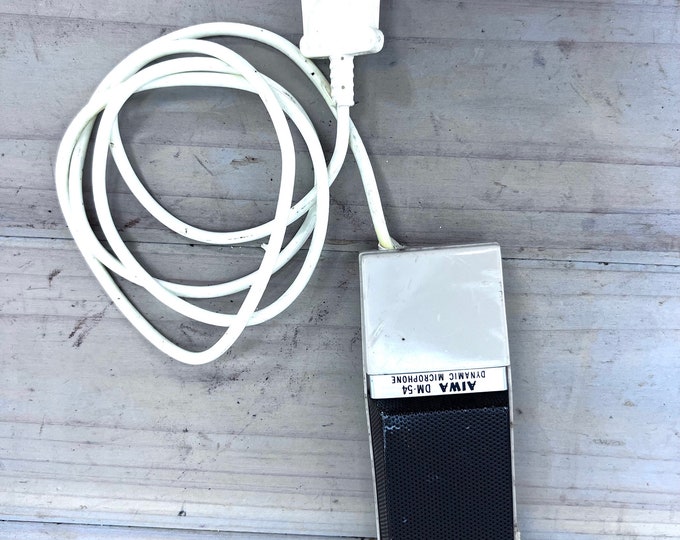 Vintage 1960's Aiwa DM-54 Dynamic Wired Microphone, Tape Recorder - Etsy