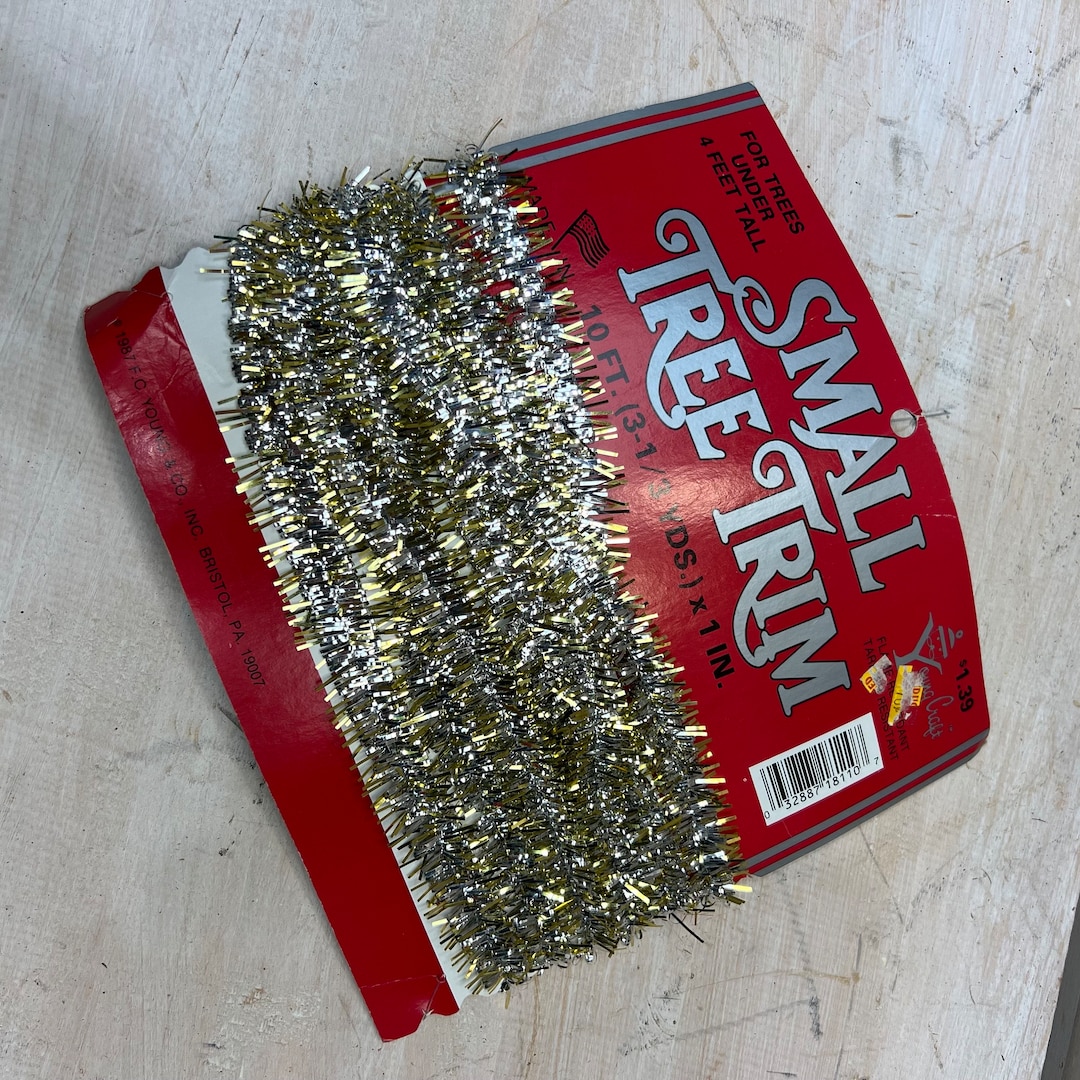 Silver and Gold Tinsel Garland 10 Feet - Christmas Holiday Decor, - Etsy