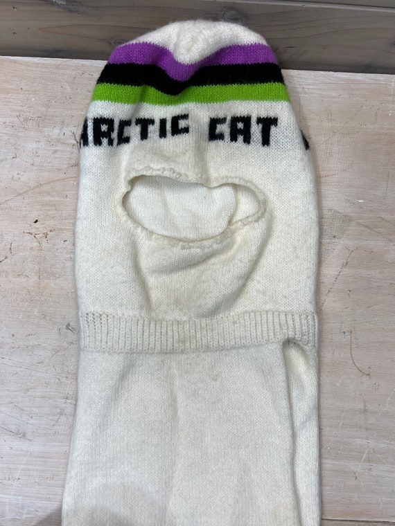 Vintage 80s Arctic Cat Winter Face Mask Snowmobile, W… - Gem
