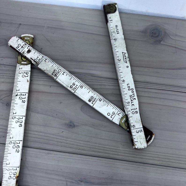 Lufkin Log Scake Ruler, Lock Joints Measuring, Lufkin, Doyle Log Scale ...