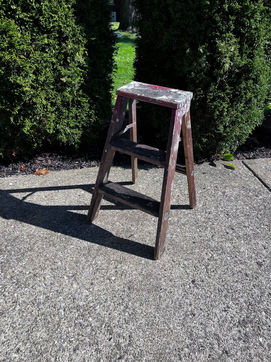 Step Stool, Kitchen Stool Shabby Chic, Wood Stool, Wood Ladder, Step ...