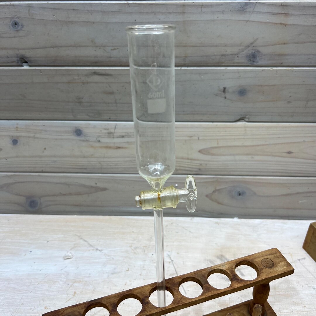 Vintage Science Cylinder, Seperator Funnel 60ml, Science Classroom ...