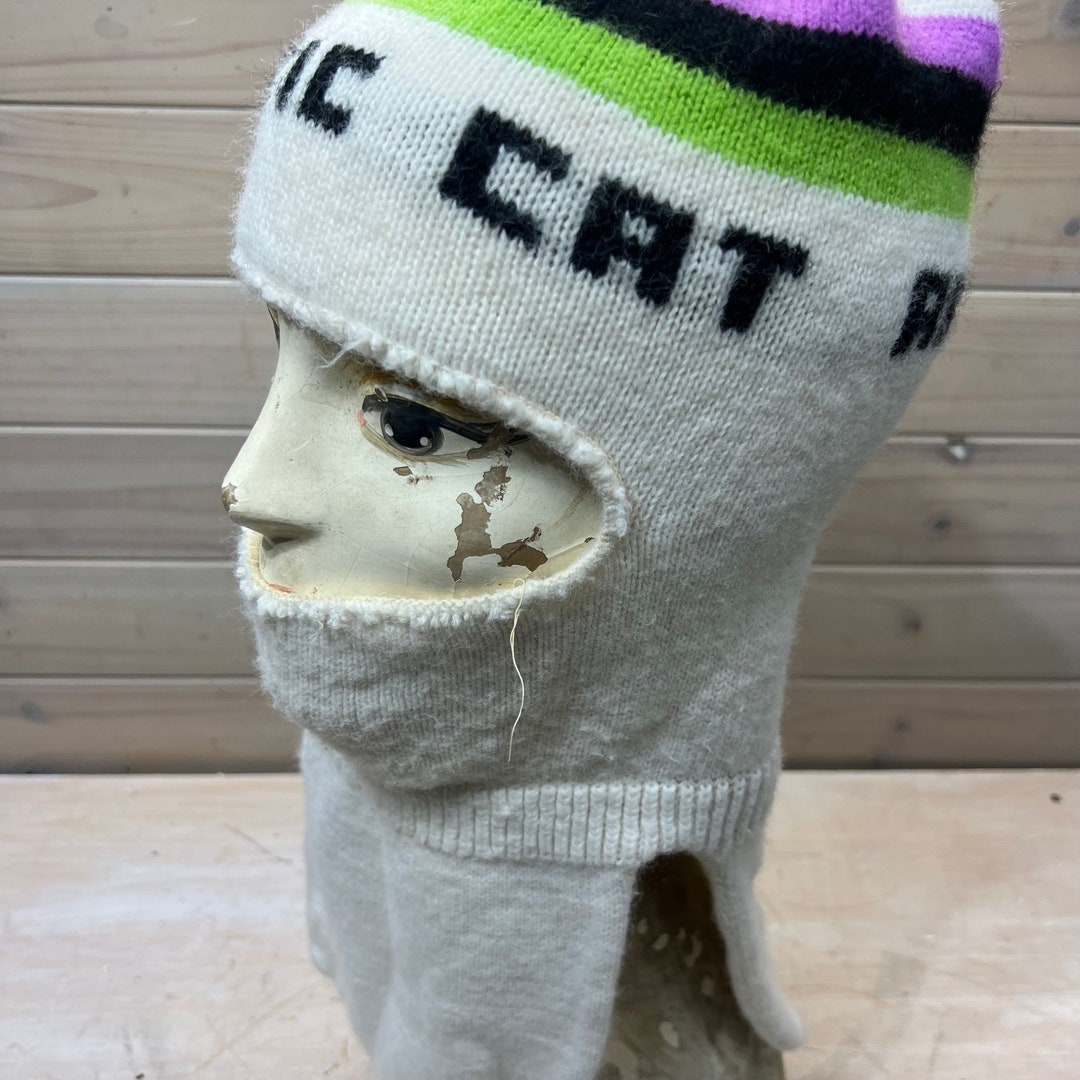 Vintage 80s Arctic Cat Winter Face Mask Snowmobile, Winter Hat - Etsy