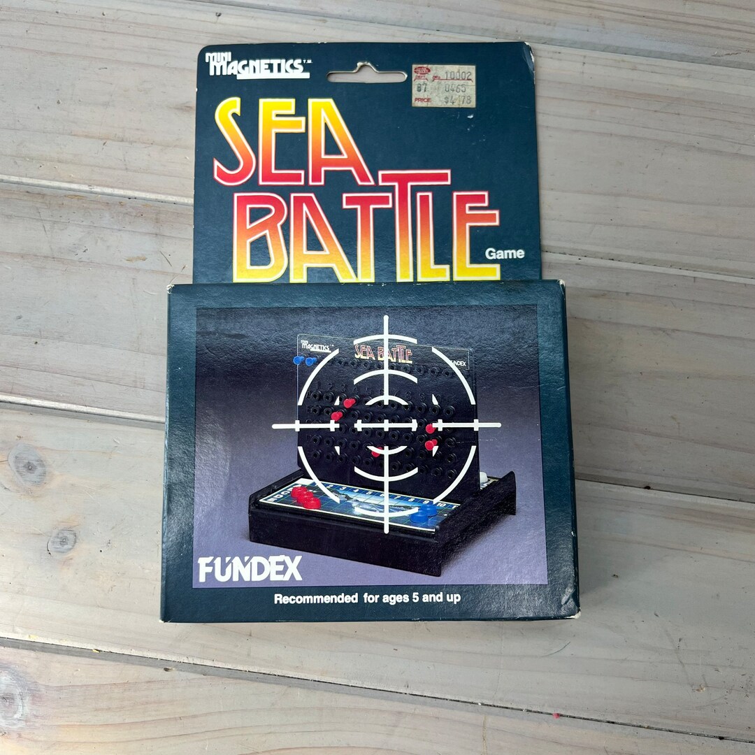 Sea Battle Vintage Fundex Board Game War Games Strategy Games - Etsy