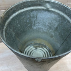 Vintage Galvanized Bucket, Maple Syrup Bucket, Planter, Plants, Flowers ...