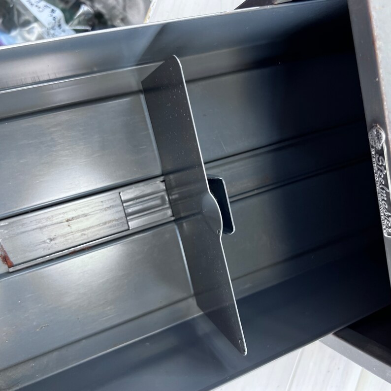 Card Catalog Steel Industrial Gray Metal Case Steel - Etsy