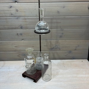 Vintage Science Test Tube Holder, Science Classroom, Lab Stand Display ...