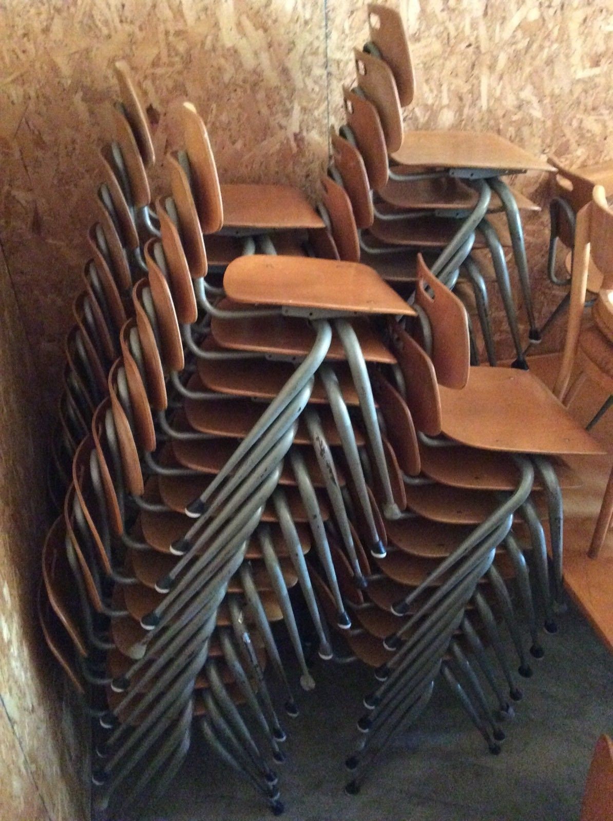 School Chair Adult Sized American Made Wood and Metal | Etsy