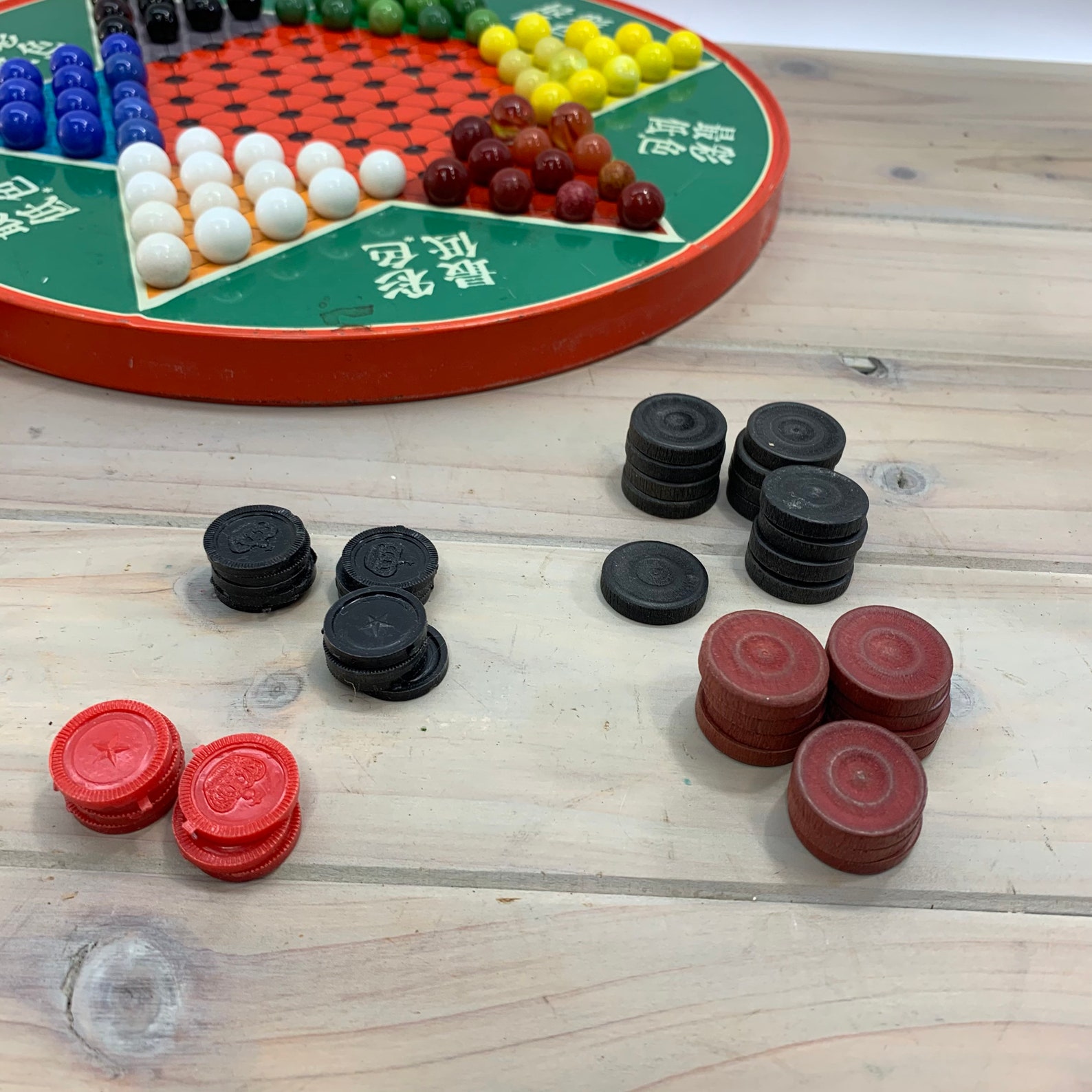 Game Checkers Chinese Checkers Game Night Vintage Toy | Etsy