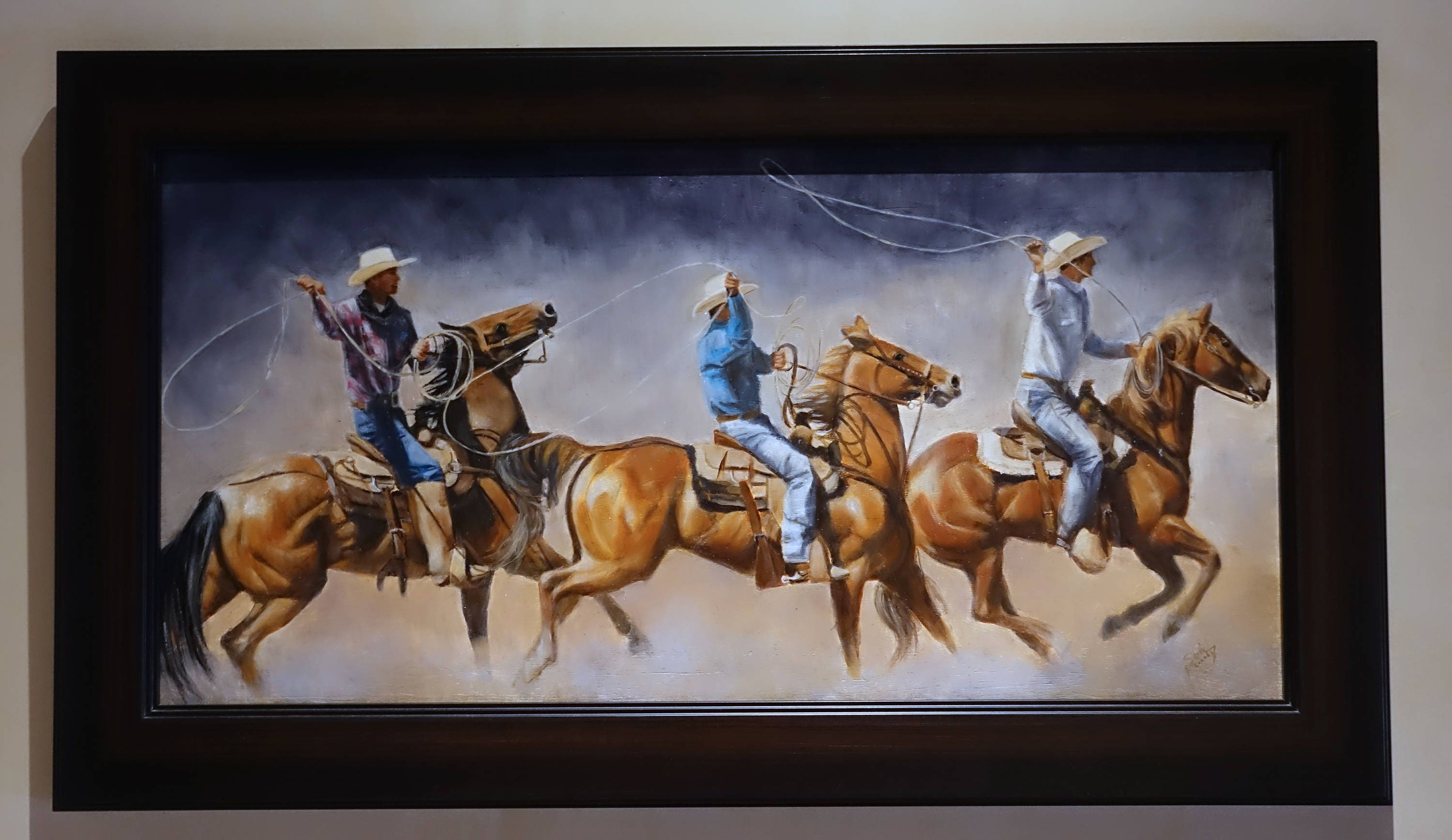 Yippee-kay-yay, Three Young Cowboys Roping Cattle at the Sonoita Rodeo ...