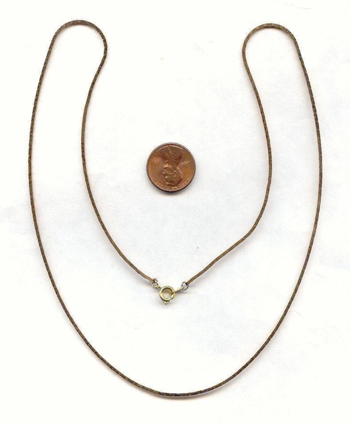 36 Vintage Solid Brass 1mm. Wide Cobra Chain 24" Necklaces Ch105 - Etsy