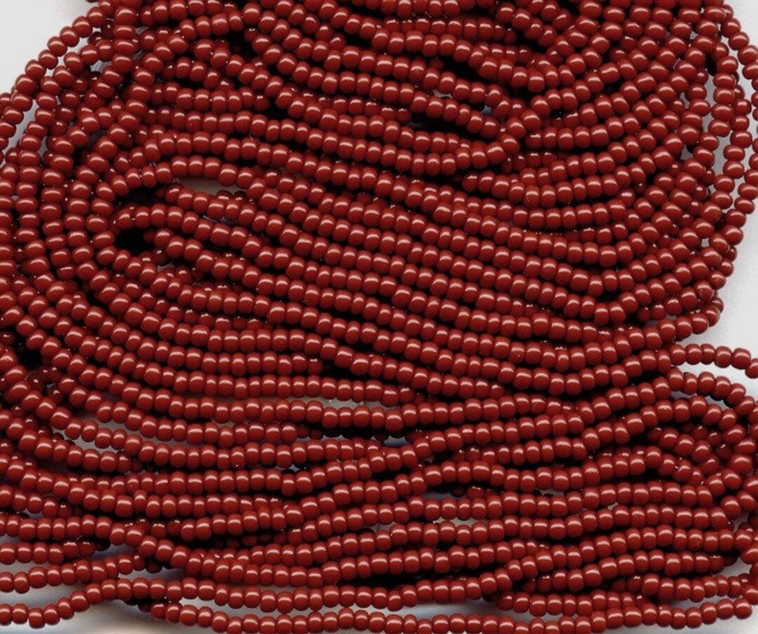 40 Grams Vintage Czech Brown Opaque Glass 10/0 Rocaille Loose Seed ...