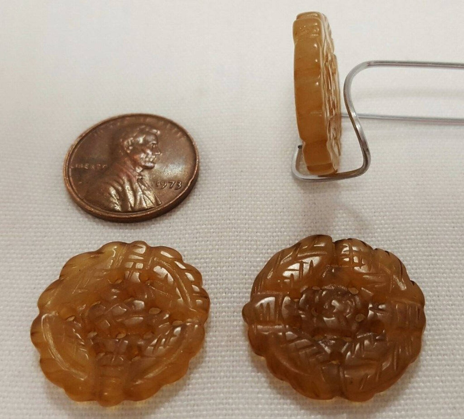 Genuine Light Brown Jadeite Chinese Jade 21mm. Flower of Life - Etsy