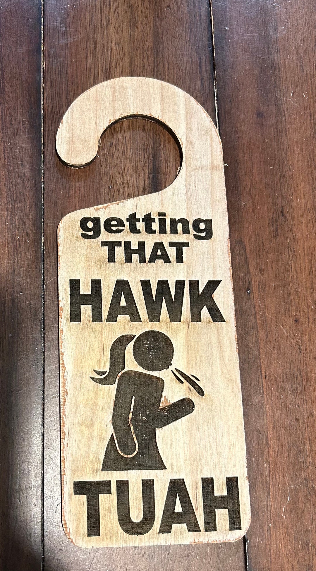 Hawk Tuah Door Sign - Etsy