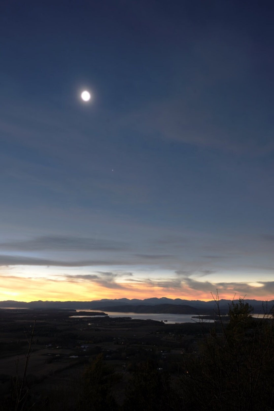 2024 Total Solar Eclipse Over Lake Champlain and Adirondacks | Photo Print Wall Art - Etsy