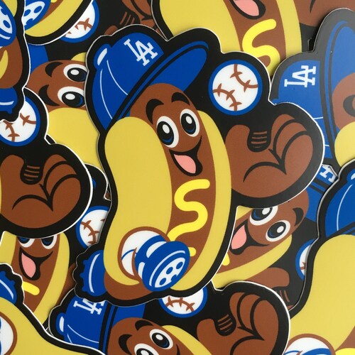 Dodger Dog Enamel Pin - Etsy