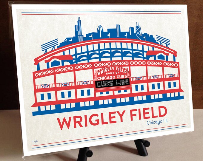 Wrigley Field Print - Etsy