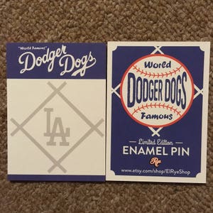 Dodger Dog Enamel Pin - Etsy