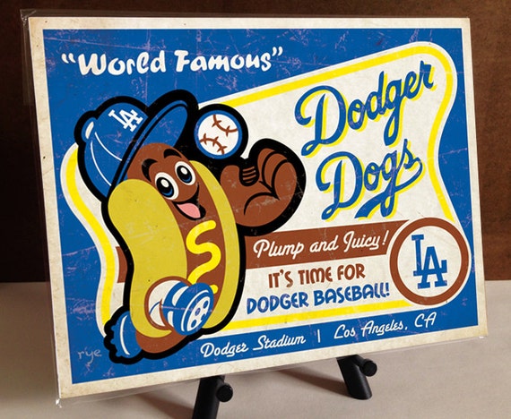 Dodger Dog Print - Etsy